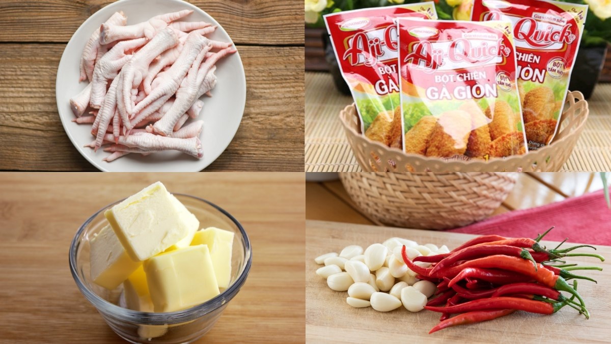 Cách làm chân gà chiên bơ tỏi giòn rụm, thơm ngon - Hộp xốp Sahaco